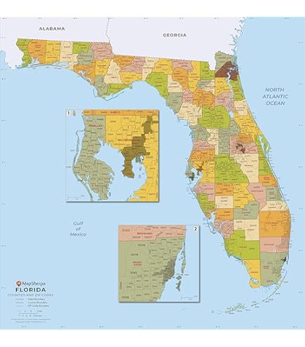 Mapas De Los Condados De Florida Con Ciudades El Condado De Seminole