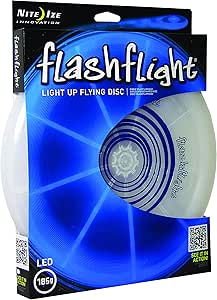 Amazon.com : Nite Ize Flashflight LED Light Up Flying Disc, Glow in The ...