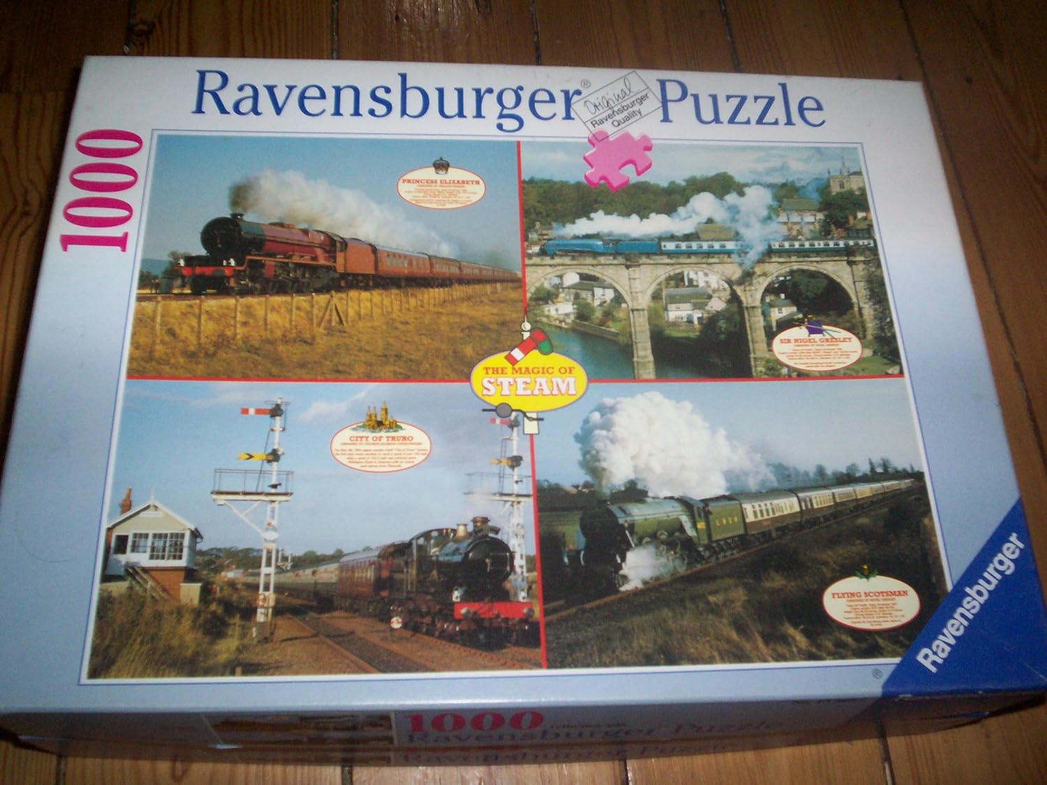 RAVENSBURGER 1000 PIECE JIGSAW PUZZLE THE MAGIC OF STEAM: Amazon.co.uk ...