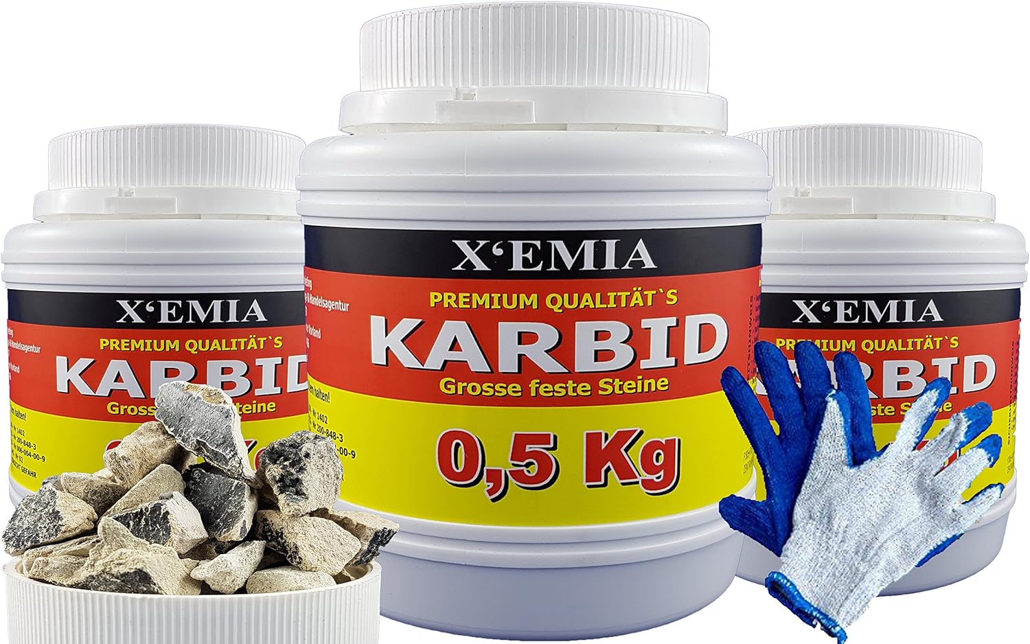 X'EMIA ® Karbid 1,00KG(2x0,5Kg) Marken Premium Karbid der Firma BRIN'X ...