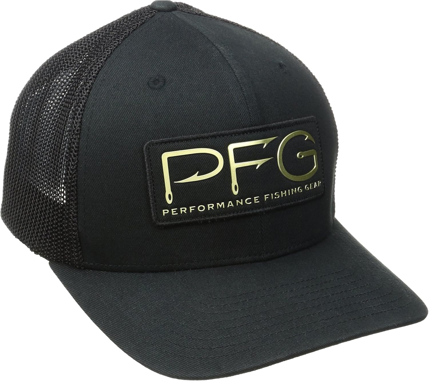 Columbia Adult PFG Mesh Ball Cap, Black/PFG Hook Patch, Large/X-Large ...