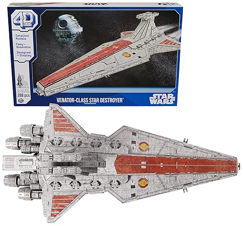 4D Build Star Wars Deluxe Venator-Class Star Destroyer 3D Model Kit ...