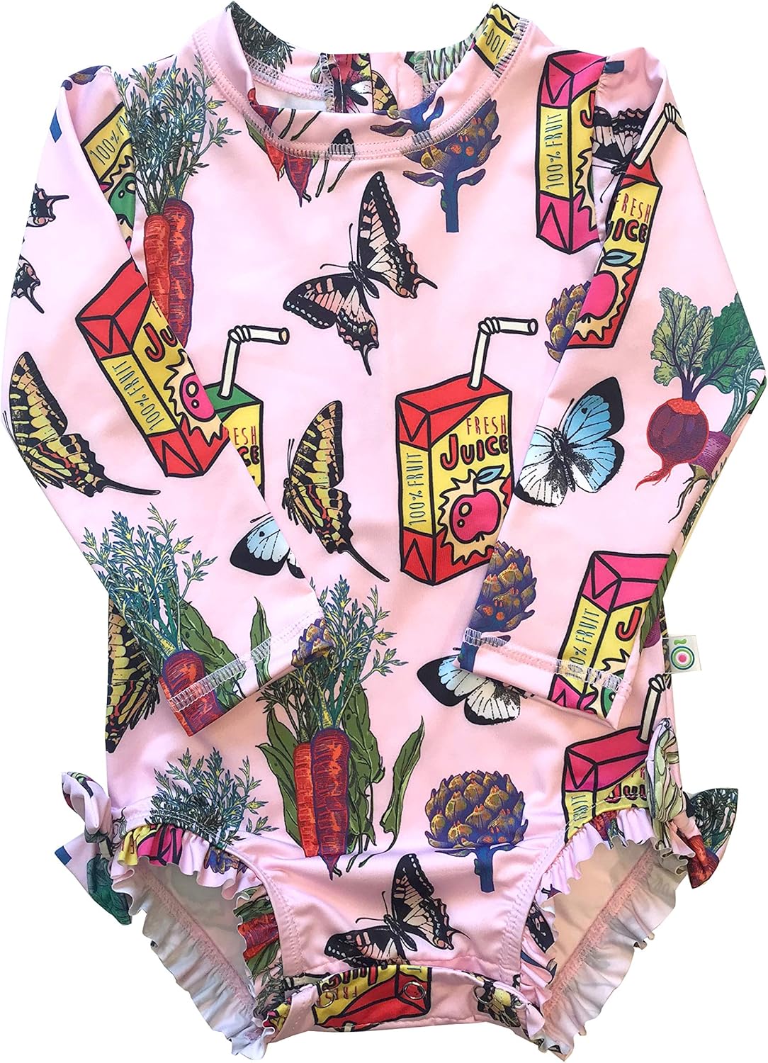 Amazon.com: KRIO COLOR Sunsuit Baby Girl/Toddler Bathing Suit, One ...