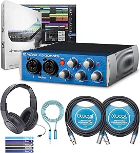 Amazon.com: PreSonus AudioBox USB 96 2x2 Audio Interface Bundle with ...