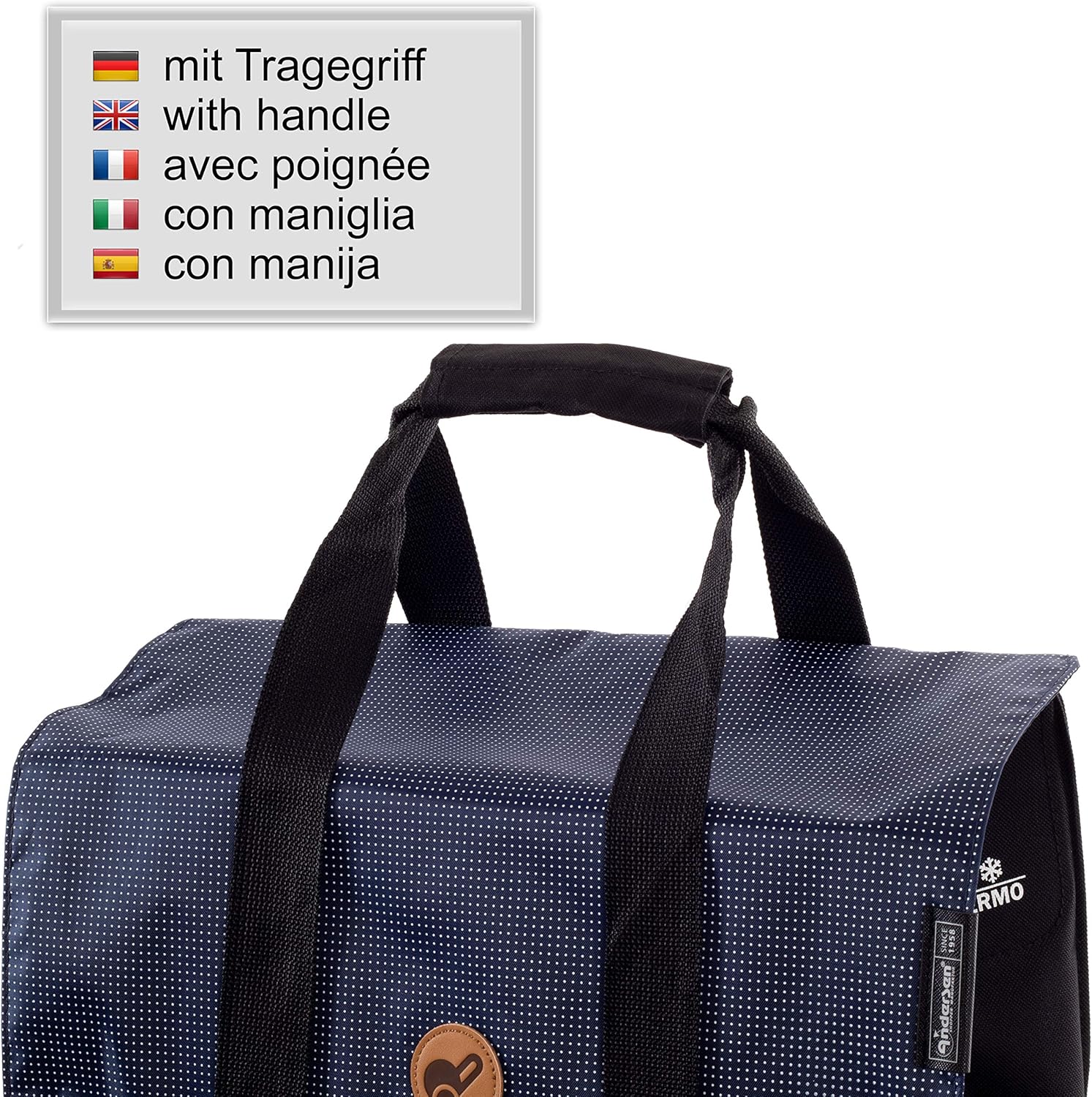 Andersen Royal Folding Shopping Trolley Aluminium Frame with Pneumatic ...