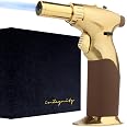Amazon.com: Dual Flame Butane Torch Gun - Refillable Luxury Hand Held ...