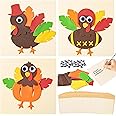 Amazon.com: CY2SIDE 24PCS Thanksgiving Thankful Cards Foam Craft Kit ...