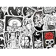Amazon.com: 10 Random Mystery Goth Dark Stickers Creepy Devil Skull ...