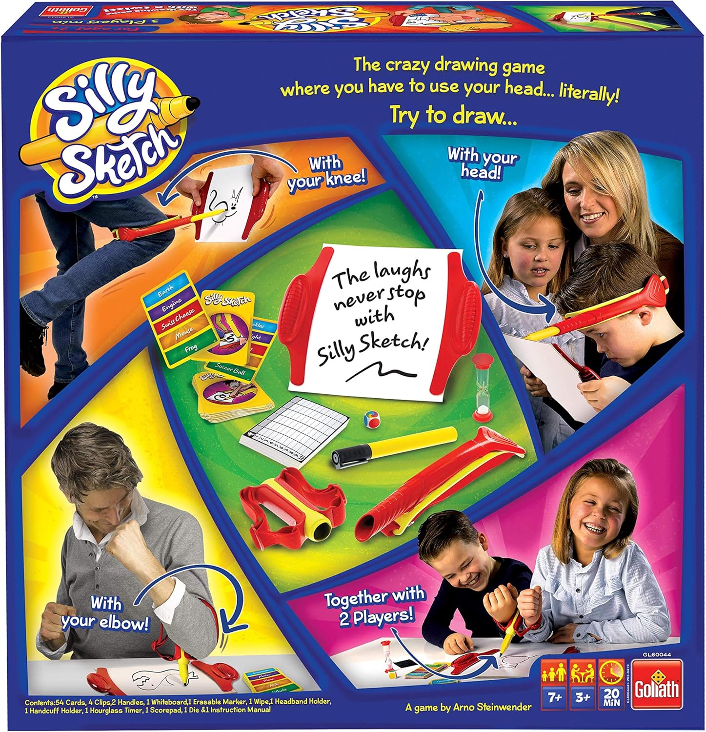 Goliath Games Silly Sketch drawing game for kids aged 7+, Multi-Colour ...