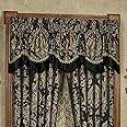 Amazon.com: Touch of Class Bellevue Scalloped Valance Black 72 x 18