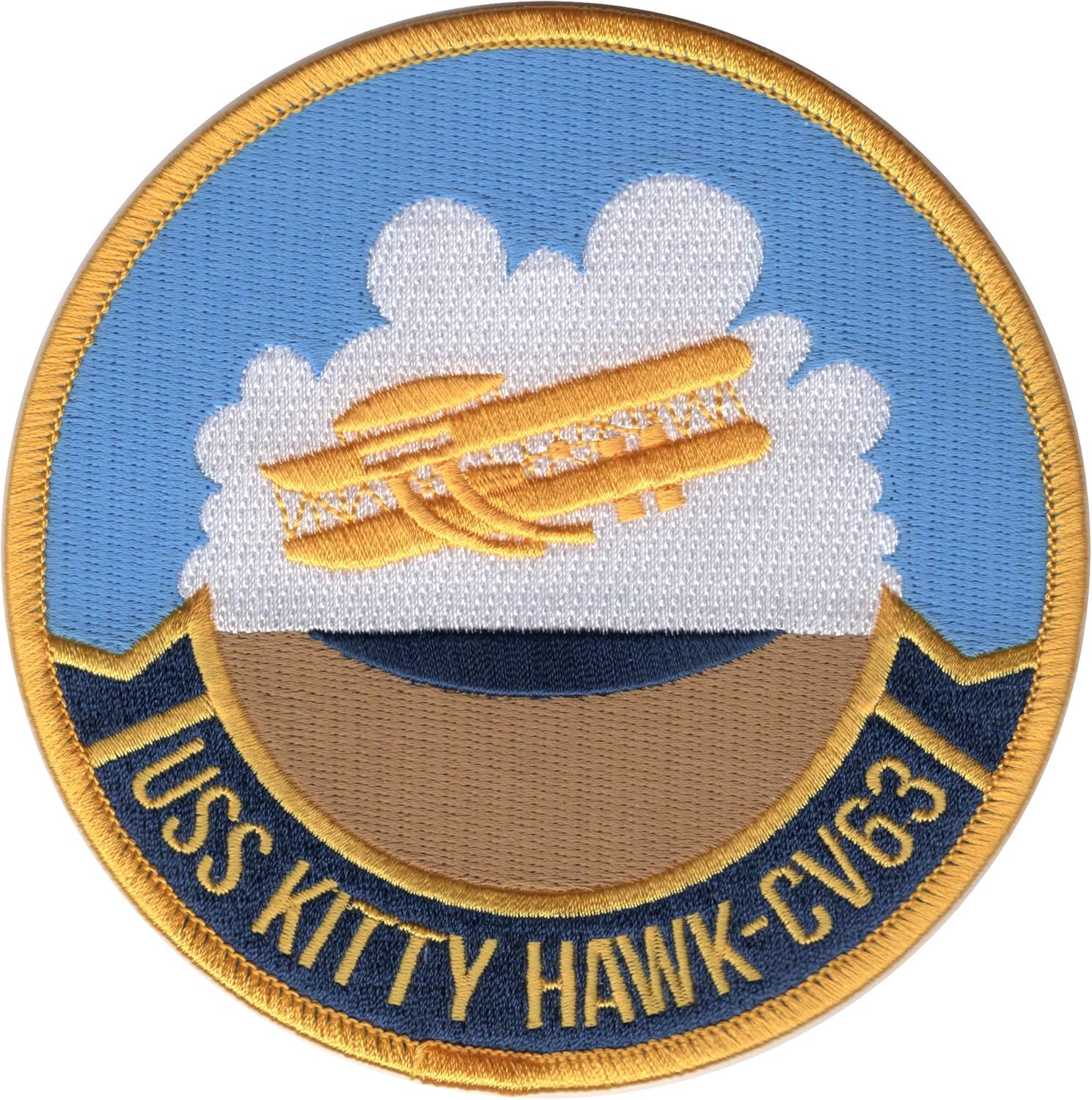 Amazon.com: CV-63 USS Kitty Hawk Carrier Patch Version B: Clothing