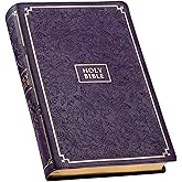 KJV Holy Bible, Giant Print Full-size Faux Leather Red Letter Edition - Thumb Index & Ribbon ...