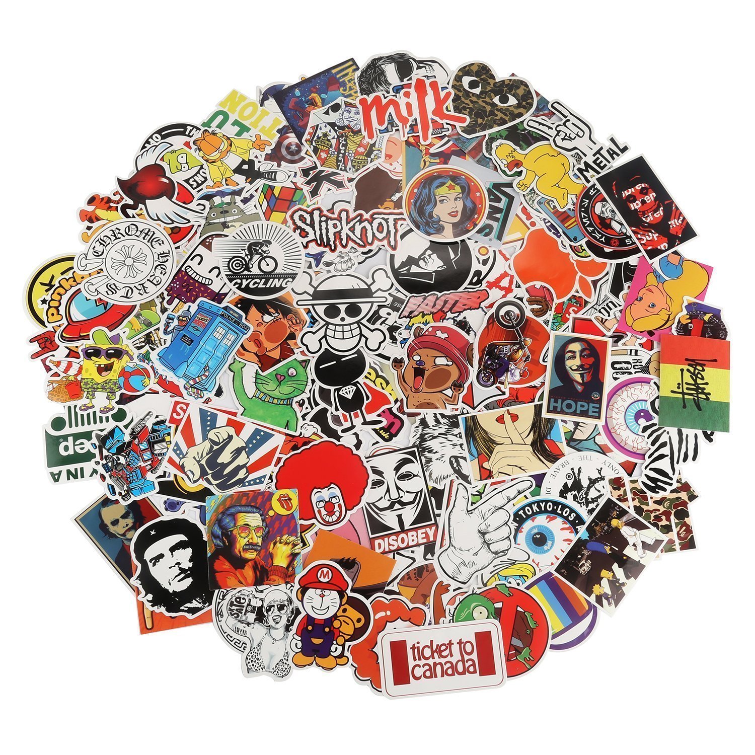 Buy Stickers [150pcs] Waterproof Laptop Stickers Motorcycle Bicycle ...