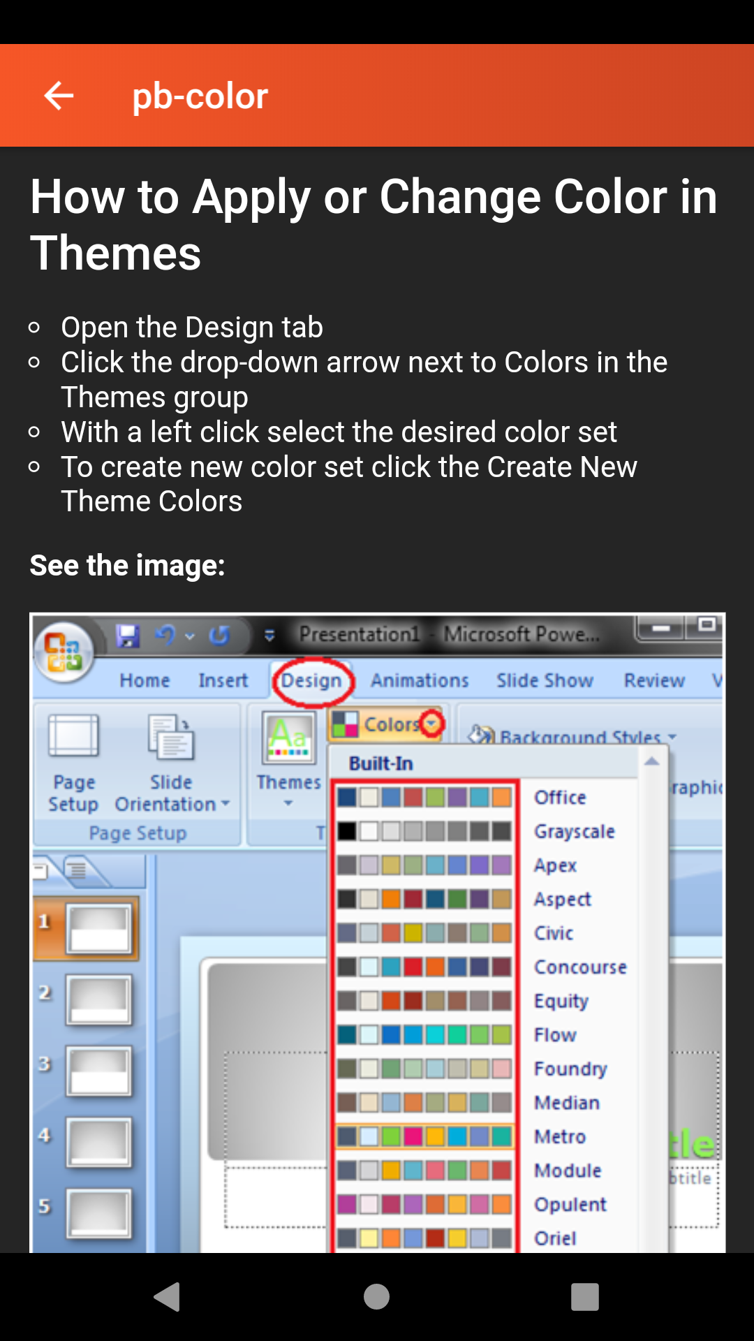 Guide for MS PowerPoint:Amazon.in:Appstore for Android