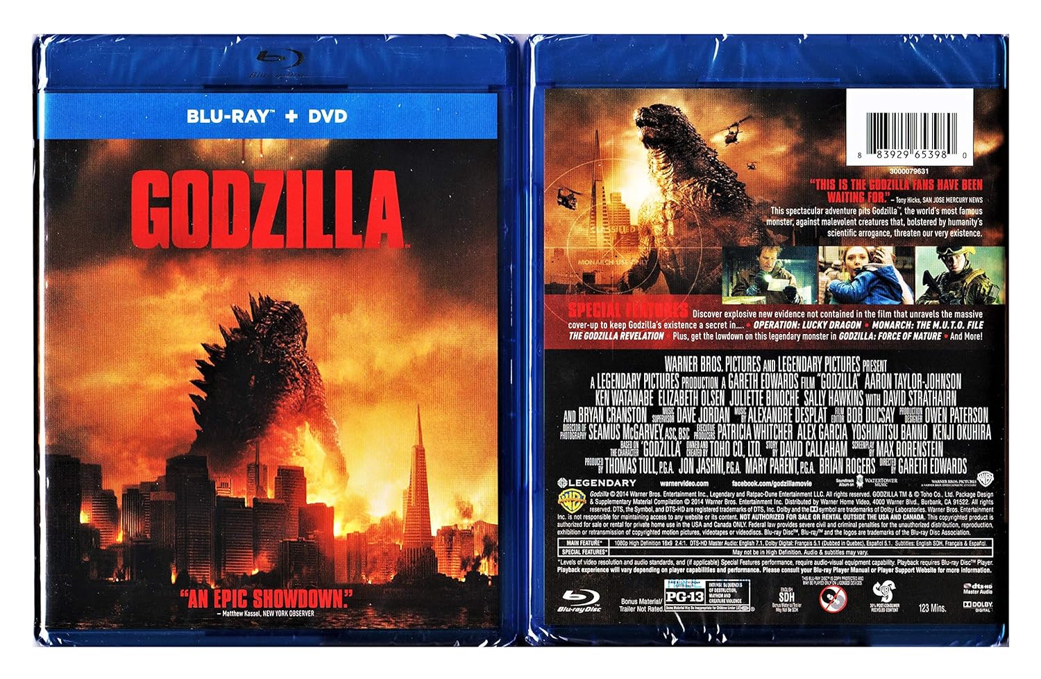 Amazon.com: Godzilla (Blu-ray + DVD 2014): Movies & TV