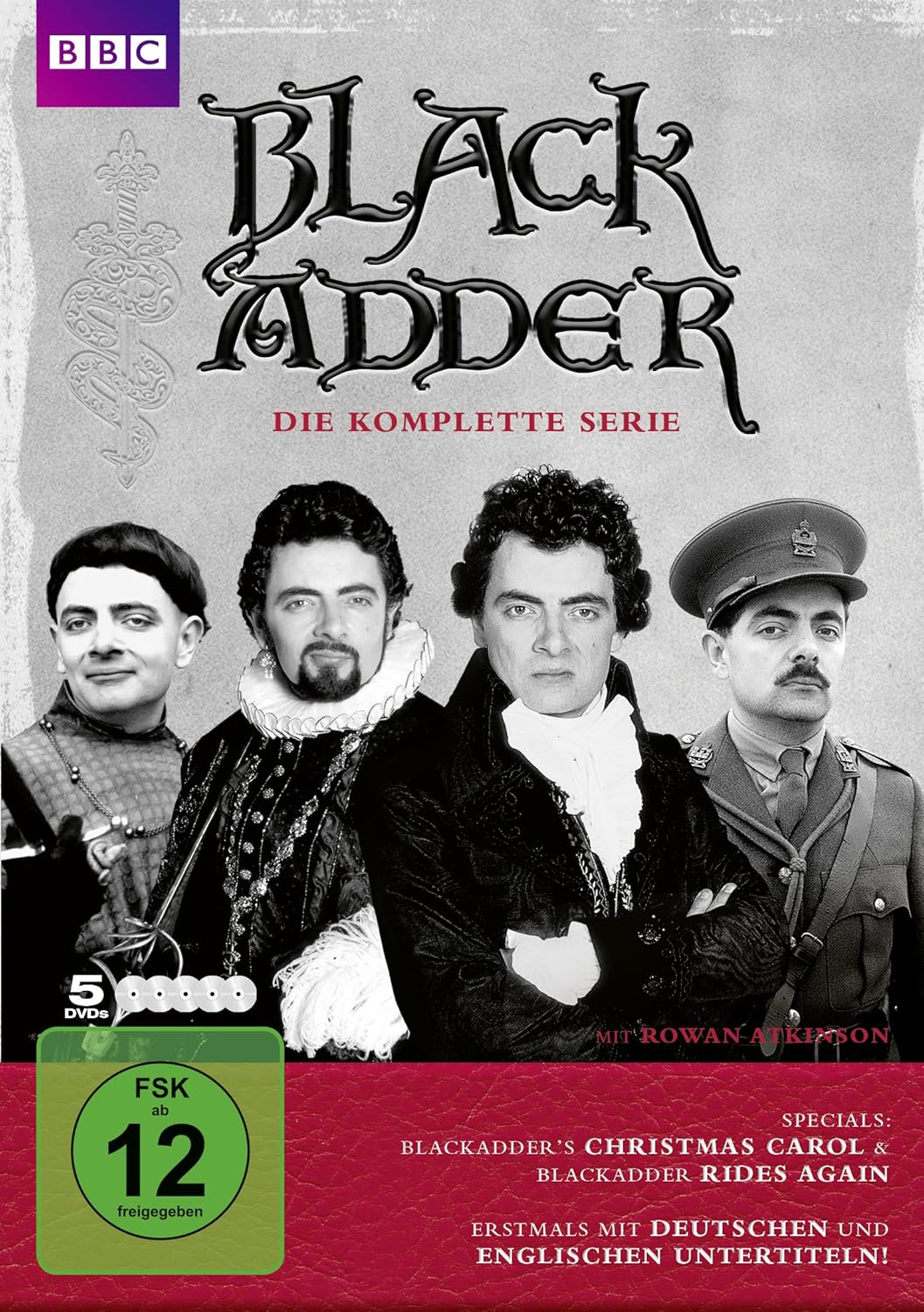 Blackadder Komplettbox [5 DVDs]: Amazon.de: Rowan Atkinson, Brian ...