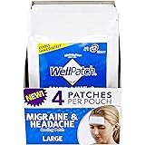 Amazon.com: WellPatch Migraine & Headache Cooling Patch - Drug Free, Lasts Up to 12 hours, Safe ...