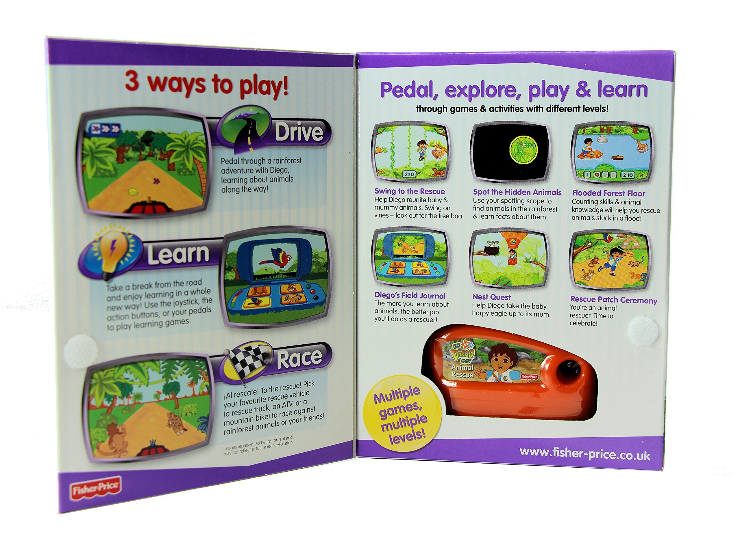 Fisher-Price Smart Cycle Fun-2-Learn [Old Version] Fun-2-Learn Go Diego ...