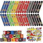 Amazon.com: HHLCWA 10 Pcs Superhero Slap Bracelet, Comic Hero Silicone ...