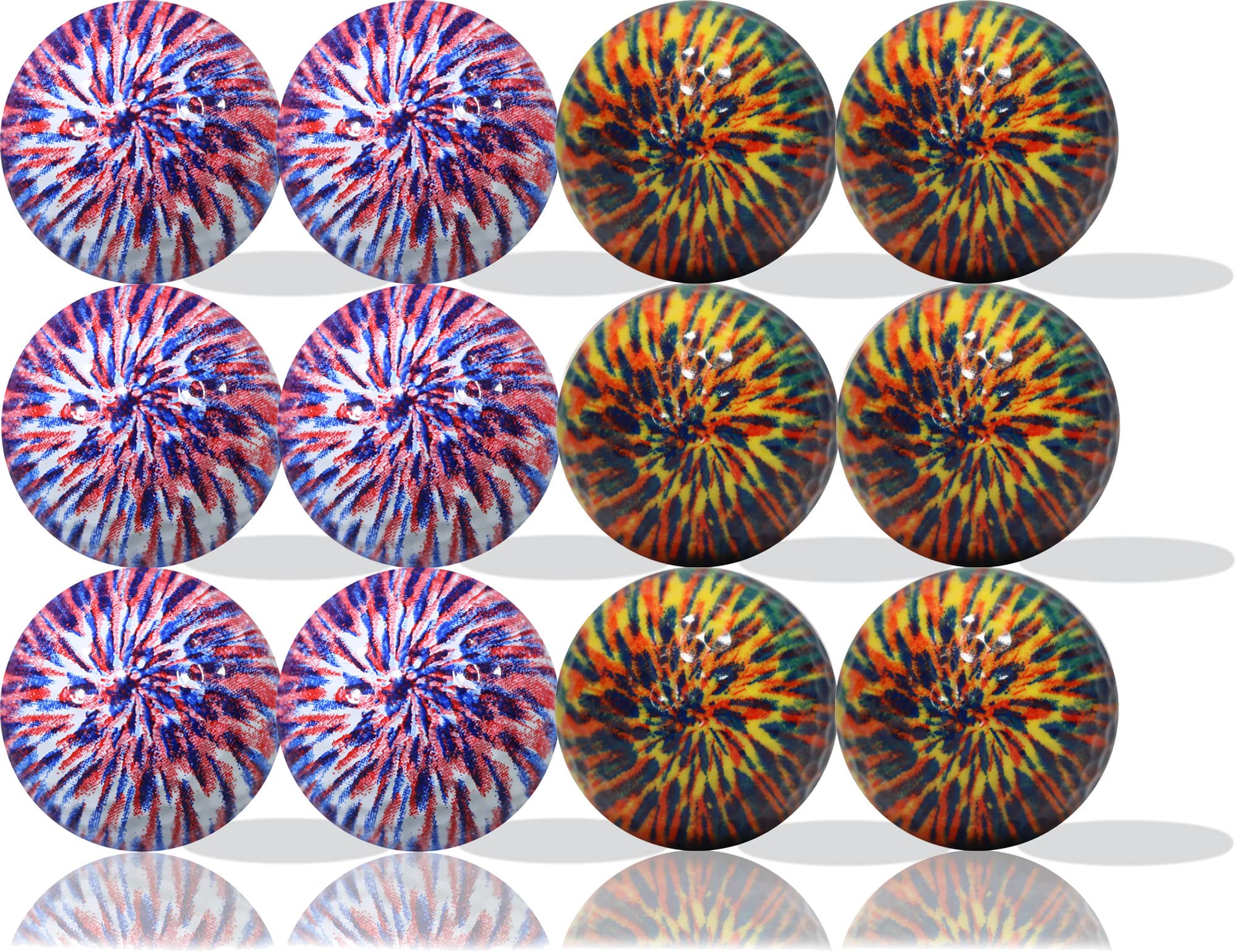 Mixed Tie-Dye Golf Balls 12 Pack- Unleash a Splash of Color and Style ...
