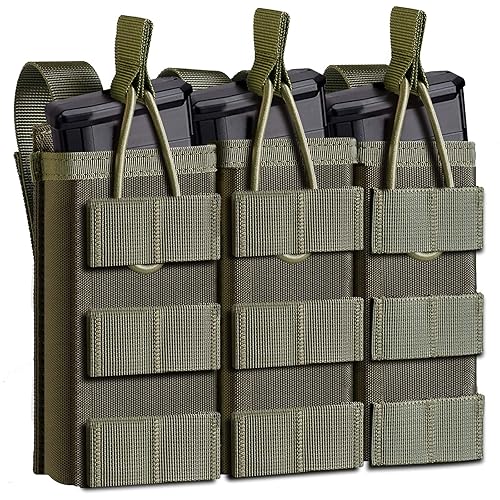 ELVO Tactical Molle Mag Pouch, Open-Top Molle Double/Triple Stacker 5. ...
