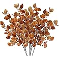 Amazon.com: Sggvecsy 6 Pcs Fall Eucalyptus Leaves Artificial Eucalyptus ...