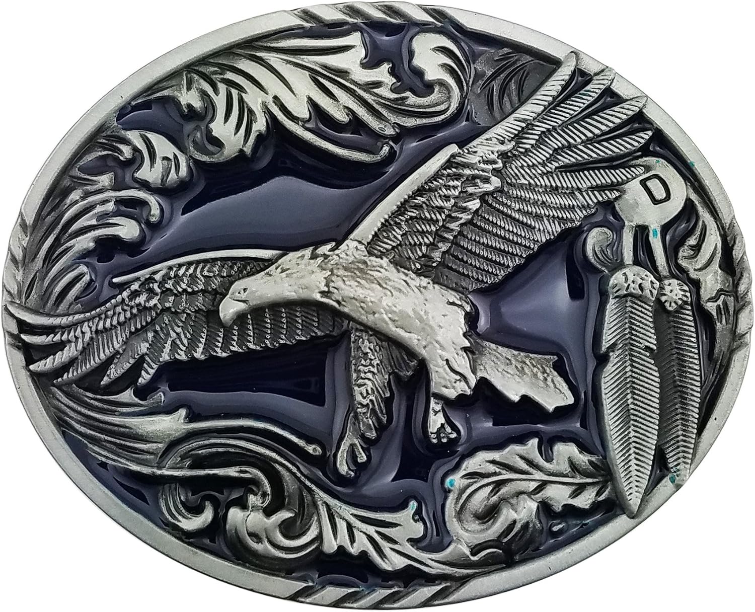 Lanxy Cool Eagle Belt Buckle For Men Native American Western Cowboy ...