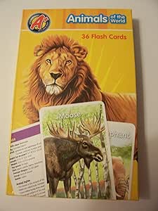 Amazon.com: A+ Flash Cards ~ Animals of the World (36 Cards; 2012 ...