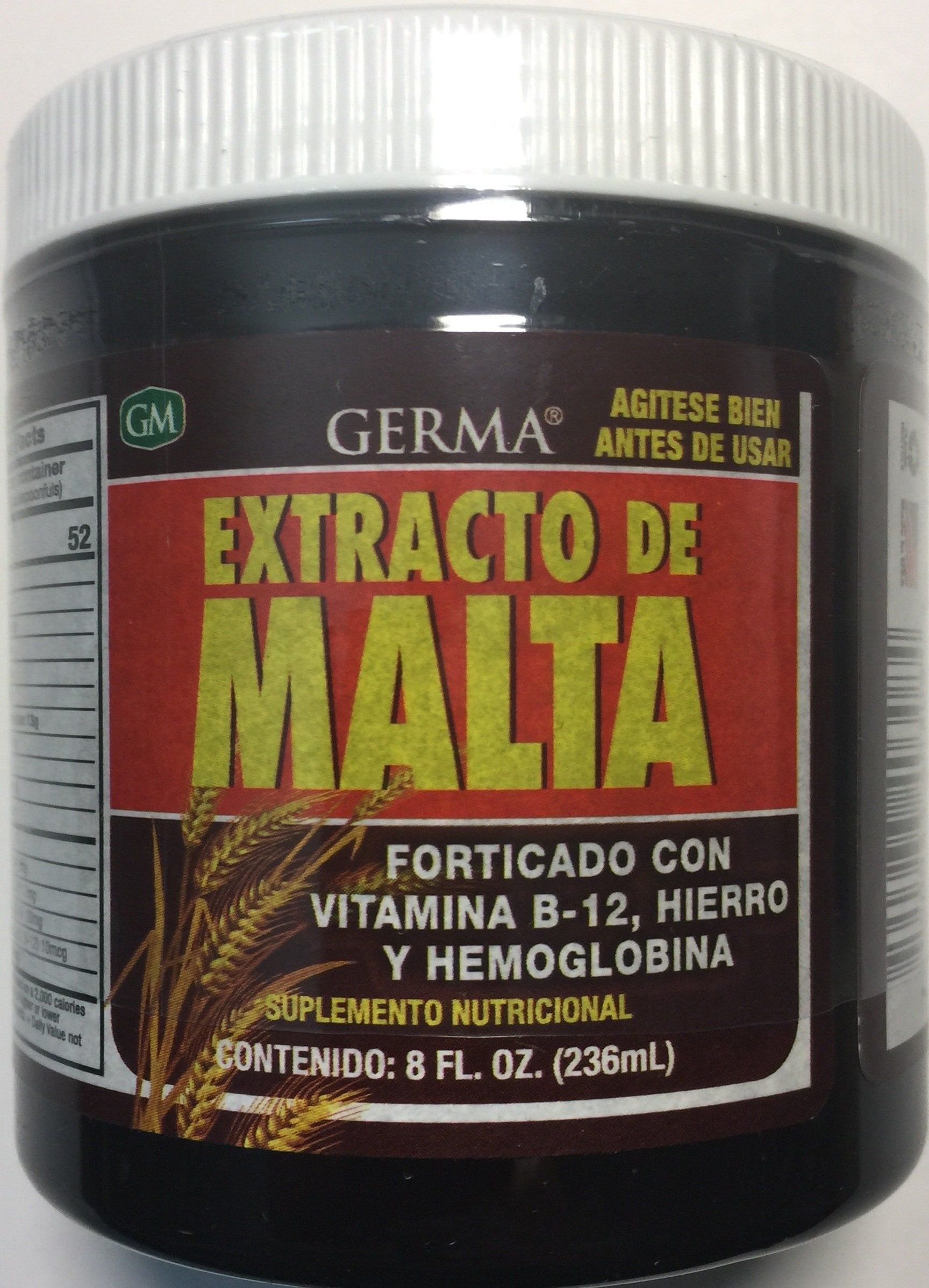 Amazon.com: Extracto De Malta Con Hemoglobina Y B-12vitaglobina B-12 ...
