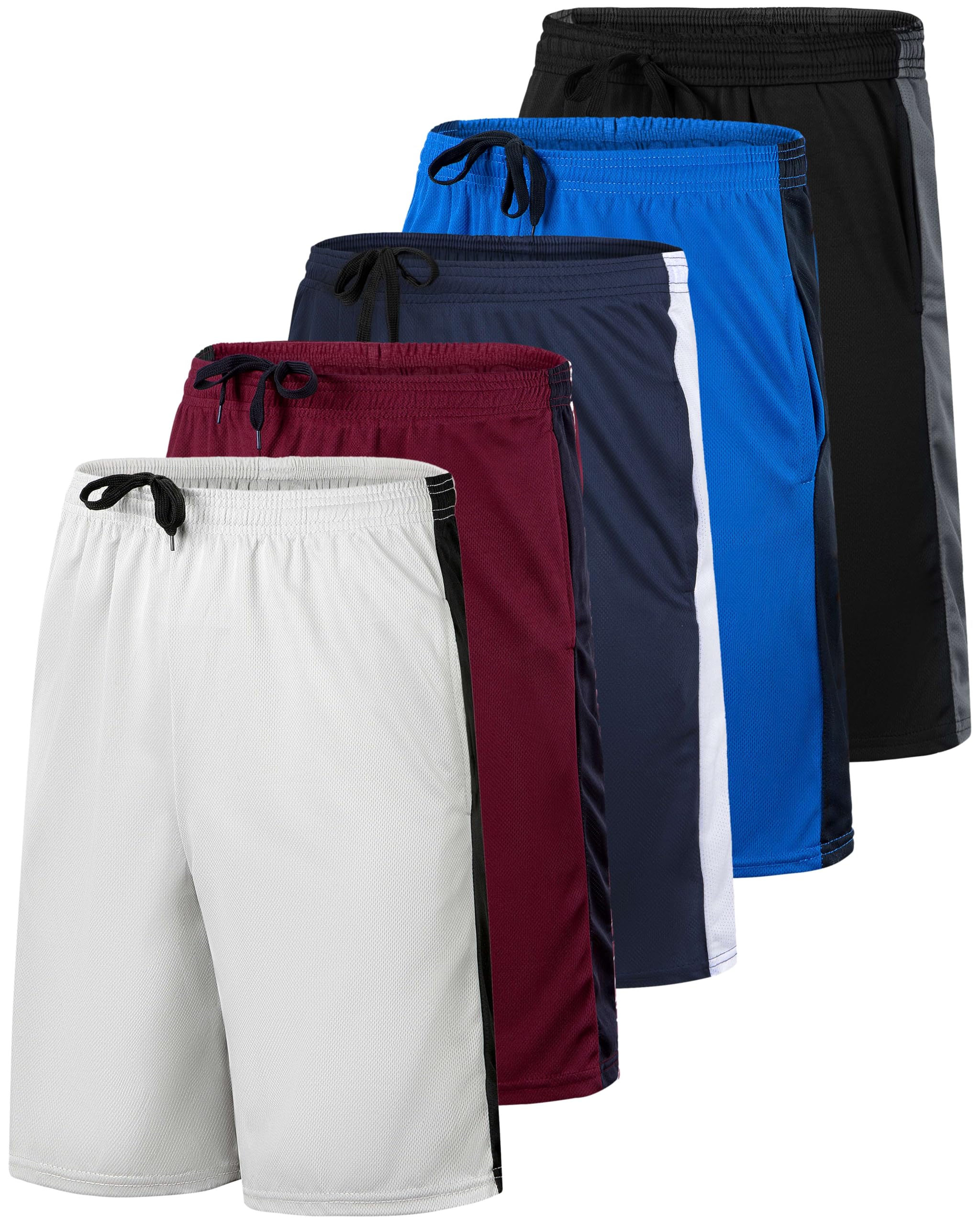 Real Essentials Mens Mesh Shorts Active Wear Athletic Short Men ...