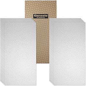 Amazon.com: Genesis 2ft x 4ft Printed Pro Ceiling Tiles - Easy Drop-In ...