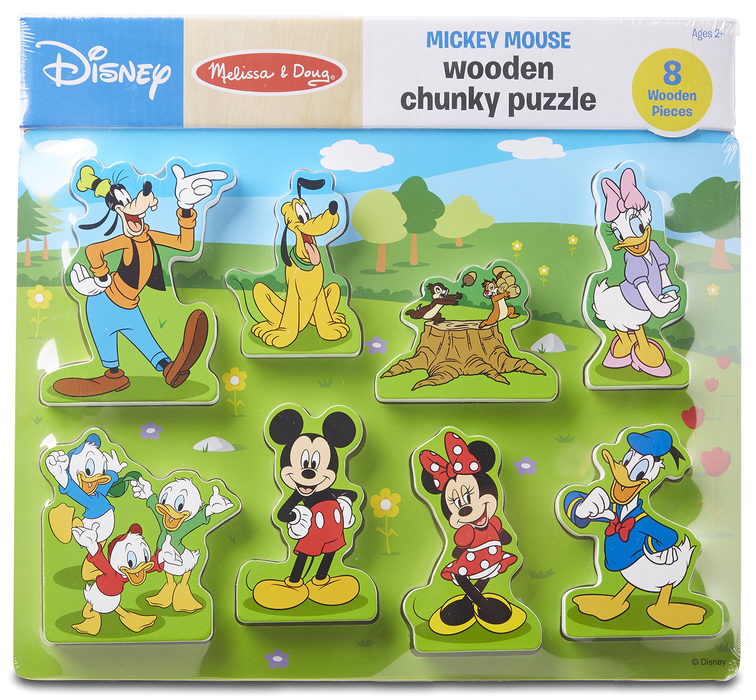Melissa & Doug Disney Mickey Mouse Clubhouse Wooden Chunky Puzzle (8 ...