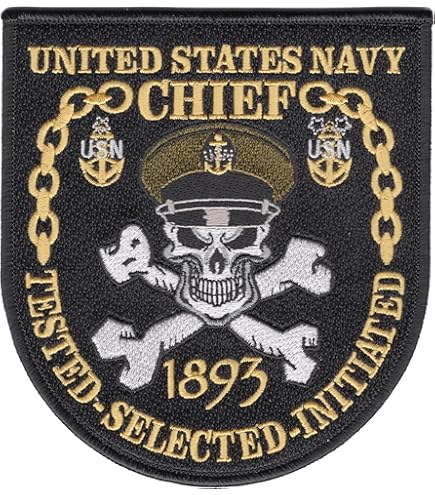 Navy Senior Chief Skull Navy Chief Skull & Crossbones – Custom