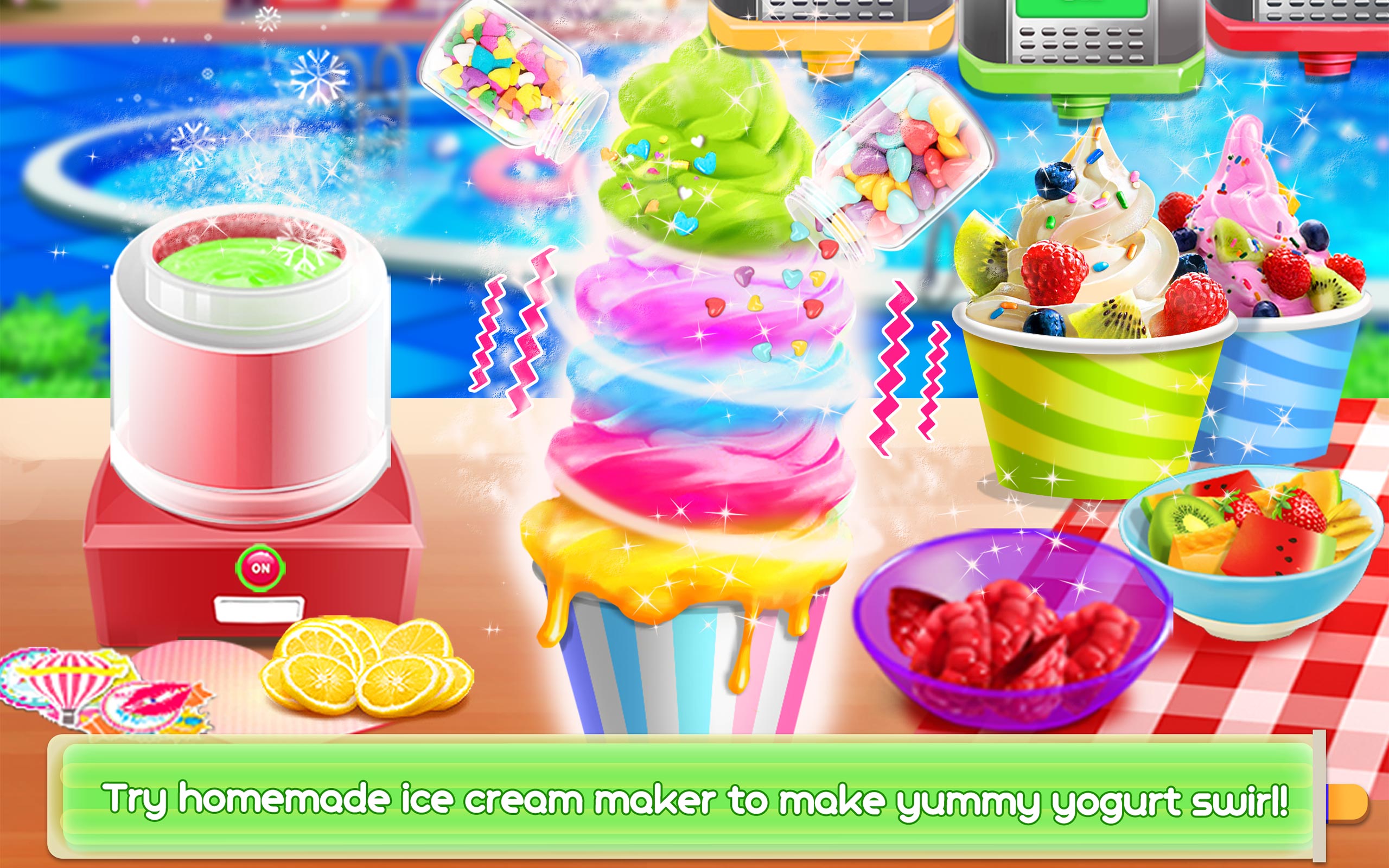 Frozen Rainbow Ice Pops & Ice Cream Cooking Games:Amazon.in:Appstore ...