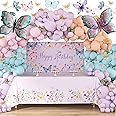 Amazon.com: Pastel Butterfly Party Decorations for Birthday - 168 ...