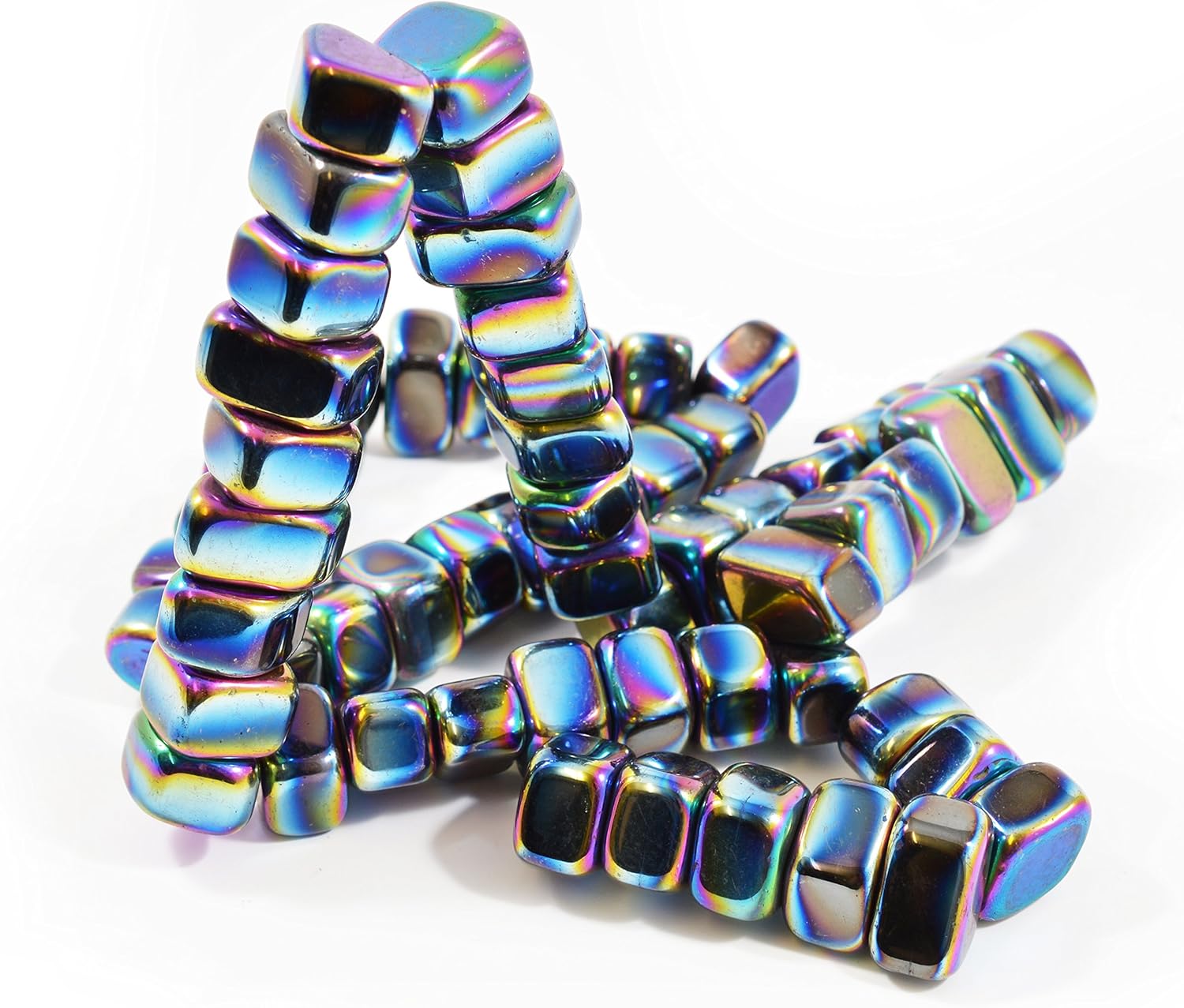 100 Mixed Hematite & Iridescent Magnets – Information Sheet Included ...