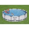 Bestway Steel Pro MAX 12 Foot x 30 Inch Round Metal Frame Above Ground ...
