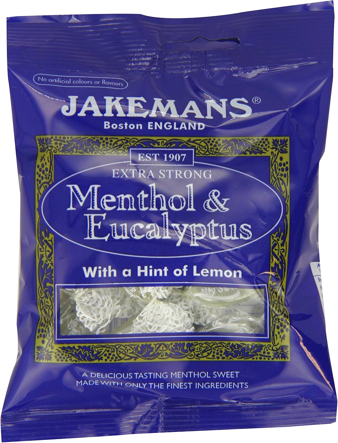 Jakemans Menthol & Eucalyptus Flavour 100g Bags – Pack of 10 – Soothing ...