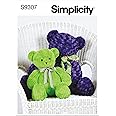 Amazon.com: Simplicity Plush Bear Packet, Code 9307 Sewing Pattern, One ...