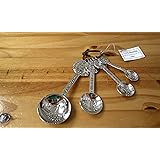 Amazon.com: Ganz 4-Piece Stainless Steel Measuring Cups Set, Grapes ...