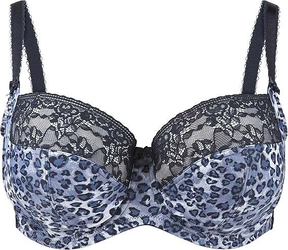 Sculptresse by Panache womens7695Full_Coverage Patterned Bra - Blue ...