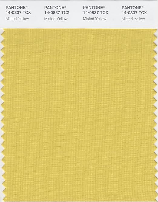 PANTONE Smart 14-0837X Color Swatch Card, Misted Yellow - House Paint ...