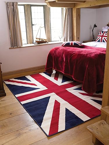 Buckingham Union Jack Rugs 120 x 160cm: Amazon.co.uk: Kitchen & Home