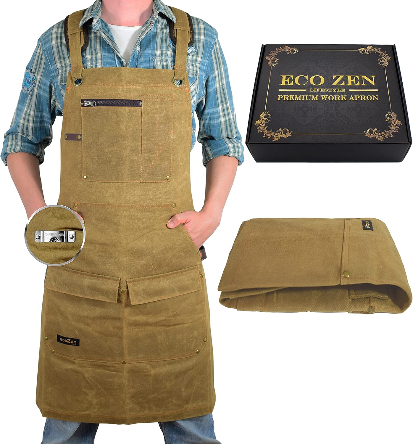 Work Aprons for Men for Shop - Carpenter Apron and Shop Aprons for Men ...