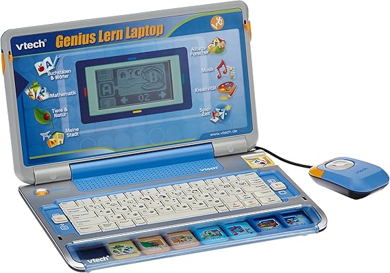 Vtech 80-074404 - Lerncomputer Genius Lern Laptop blau: Amazon.de: Spielzeug
