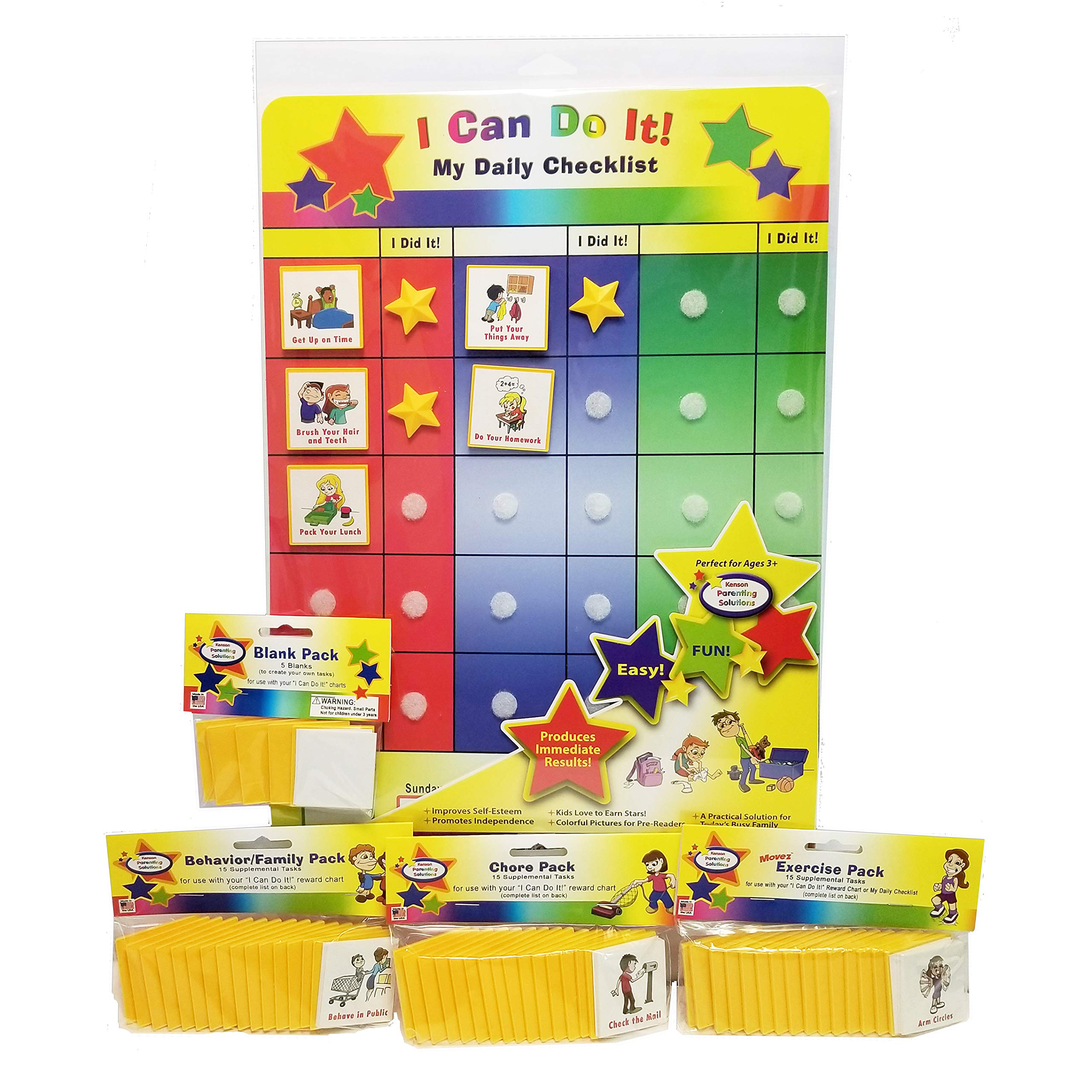 Mua Kenson Kids "I Can Do It" My Daily Checklist Incentive Star Chart ...