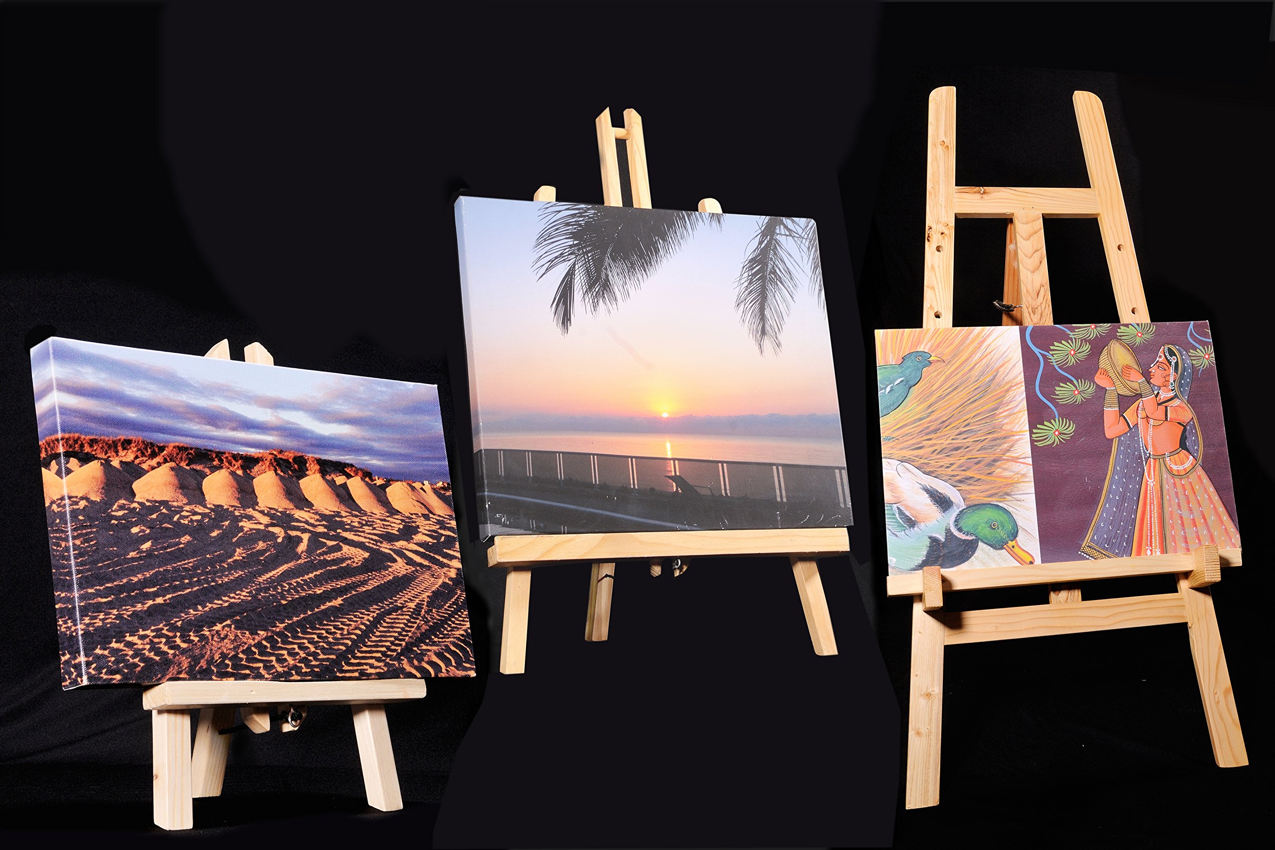 Sturdy Wooden Artist Easel Studio Tripod Painting Canvas Display Stand 