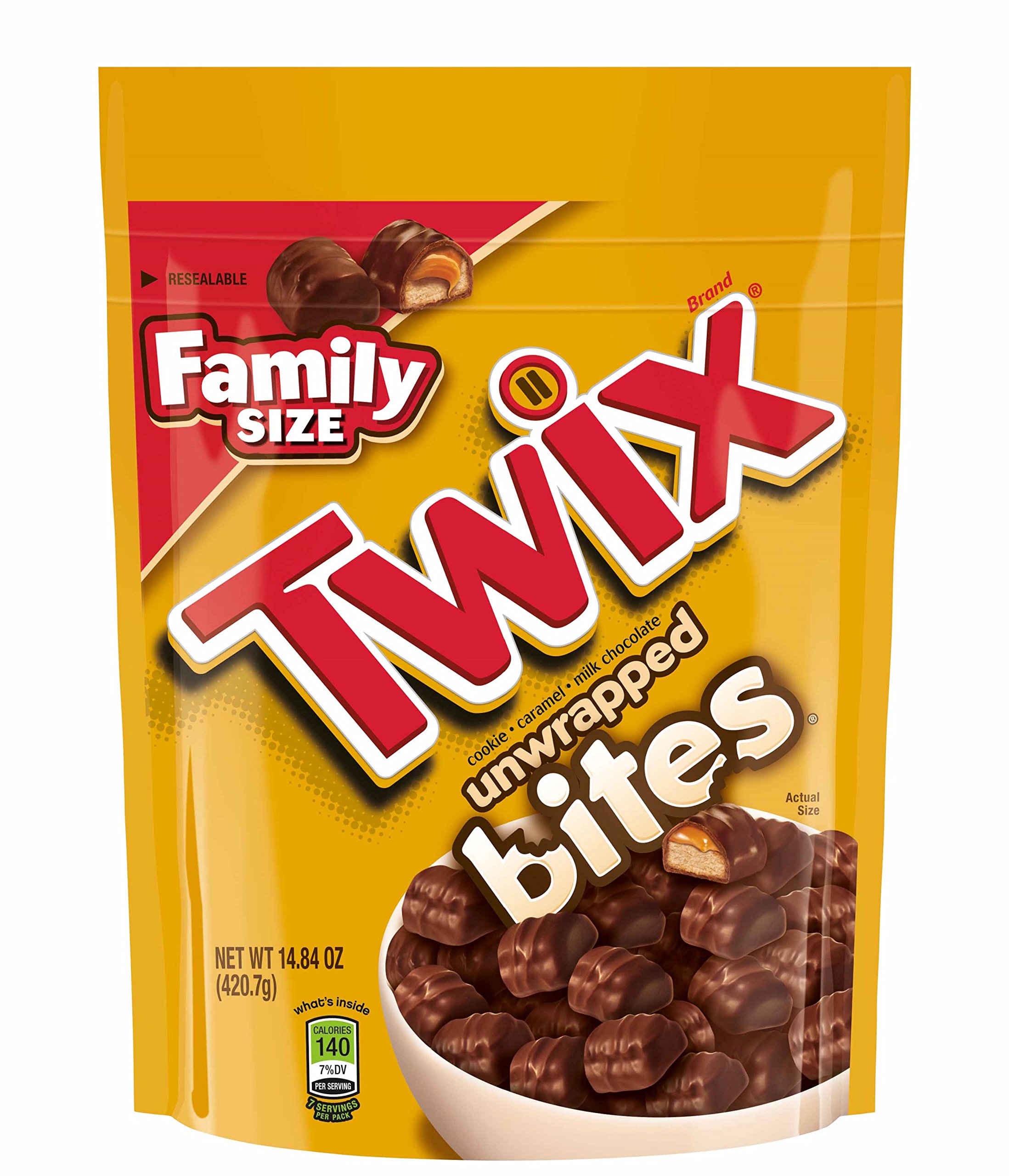 Amazon.com : SNICKERS Bites Size Chocolate Candy Bars 8-Ounce Pouch ...