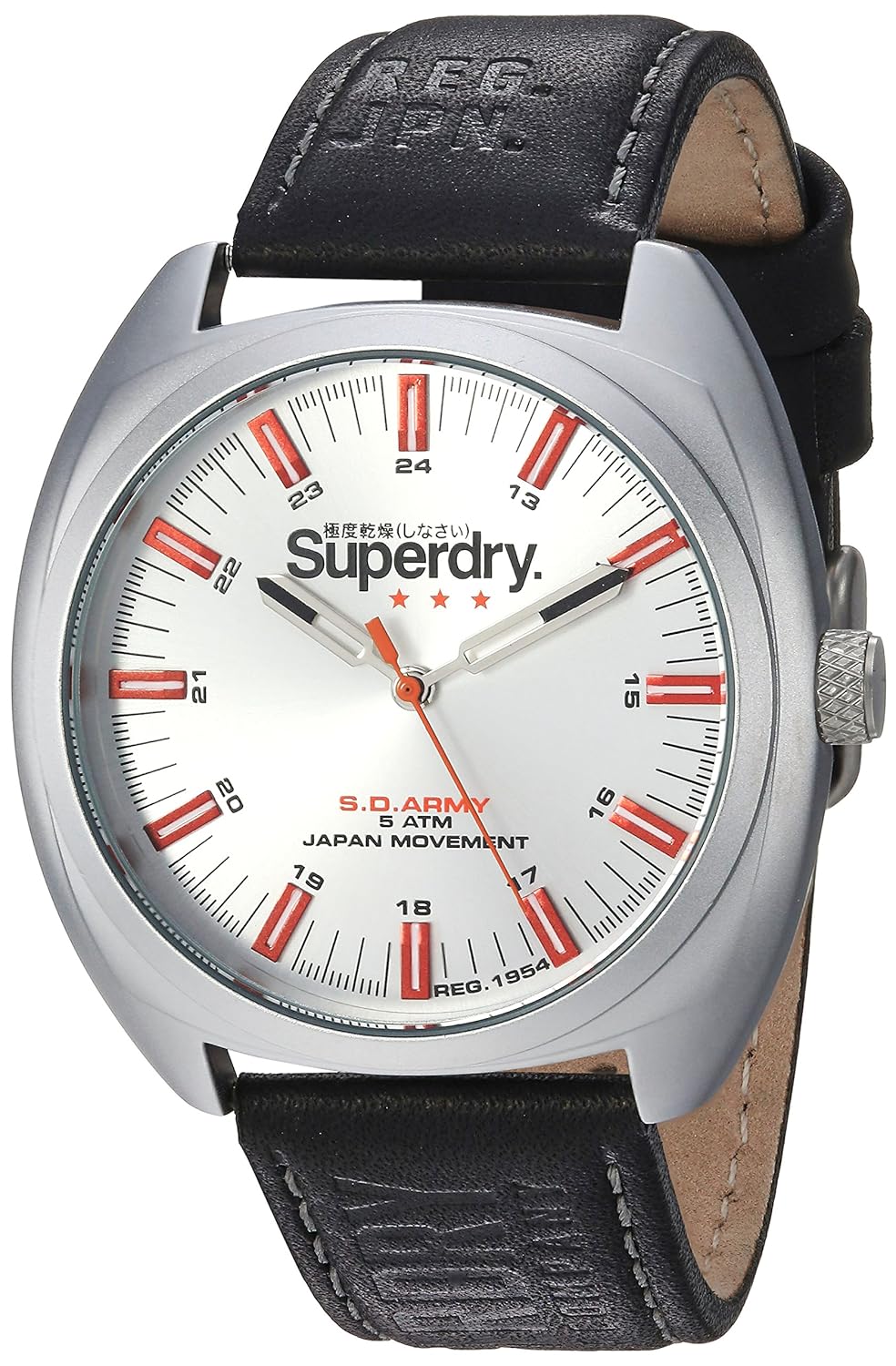 Superdry Mens Analogue Quartz Watch with Leather Strap SYG228B: Amazon ...