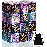 Amazon.com: 24 Pieces Dice Counters Token Dice Loyalty Dice Marble D6 ...